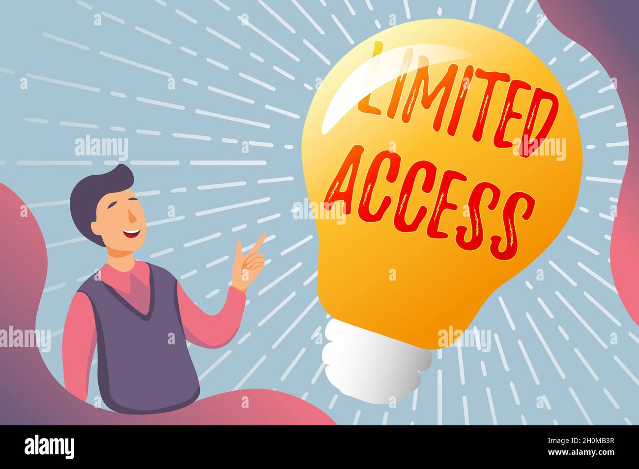 Text showing inspiration Limited Access. Word Written on Having access ...