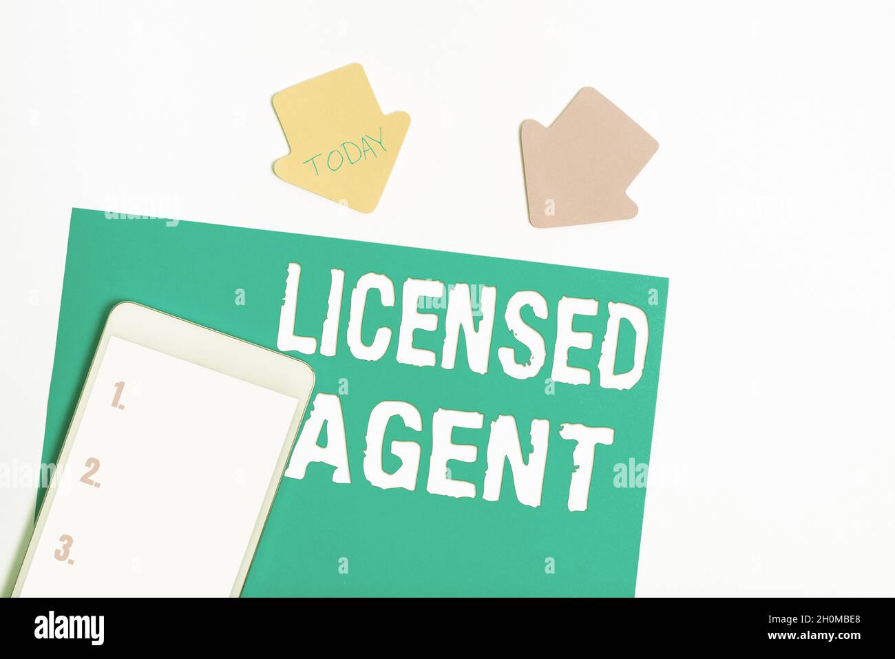 Inspiration showing sign Licensed Agent. Business showcase Authorized ...