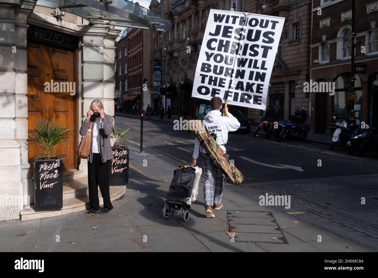 Without jesus christ you will burn christ hi-res stock photography and ...