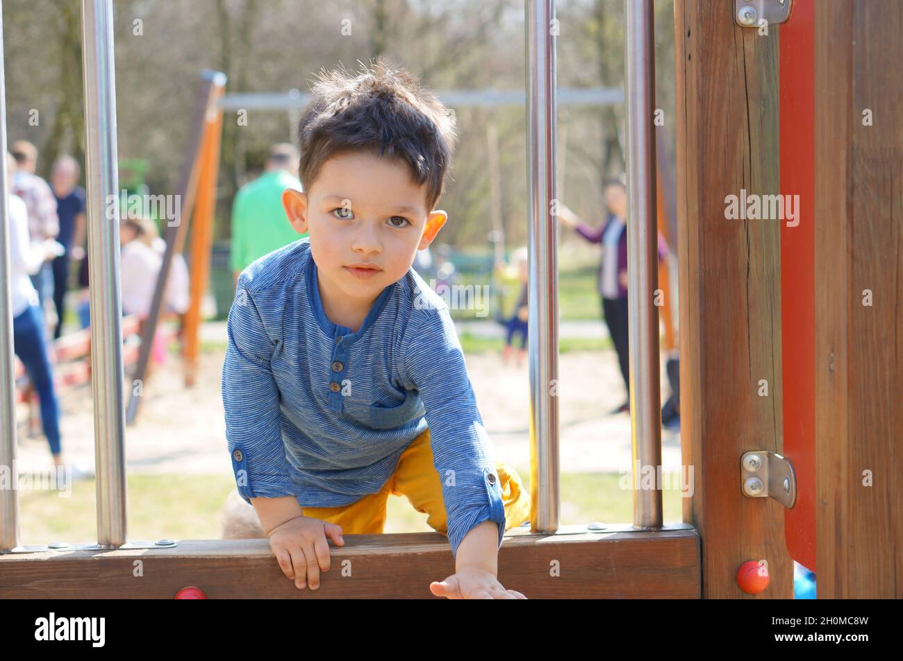 Kid in the park Stock Photo - Alamy