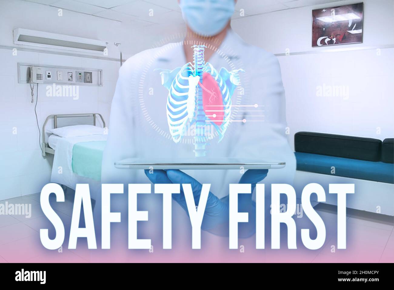 Sign displaying Safety First. Conceptual photo used to say that the ...