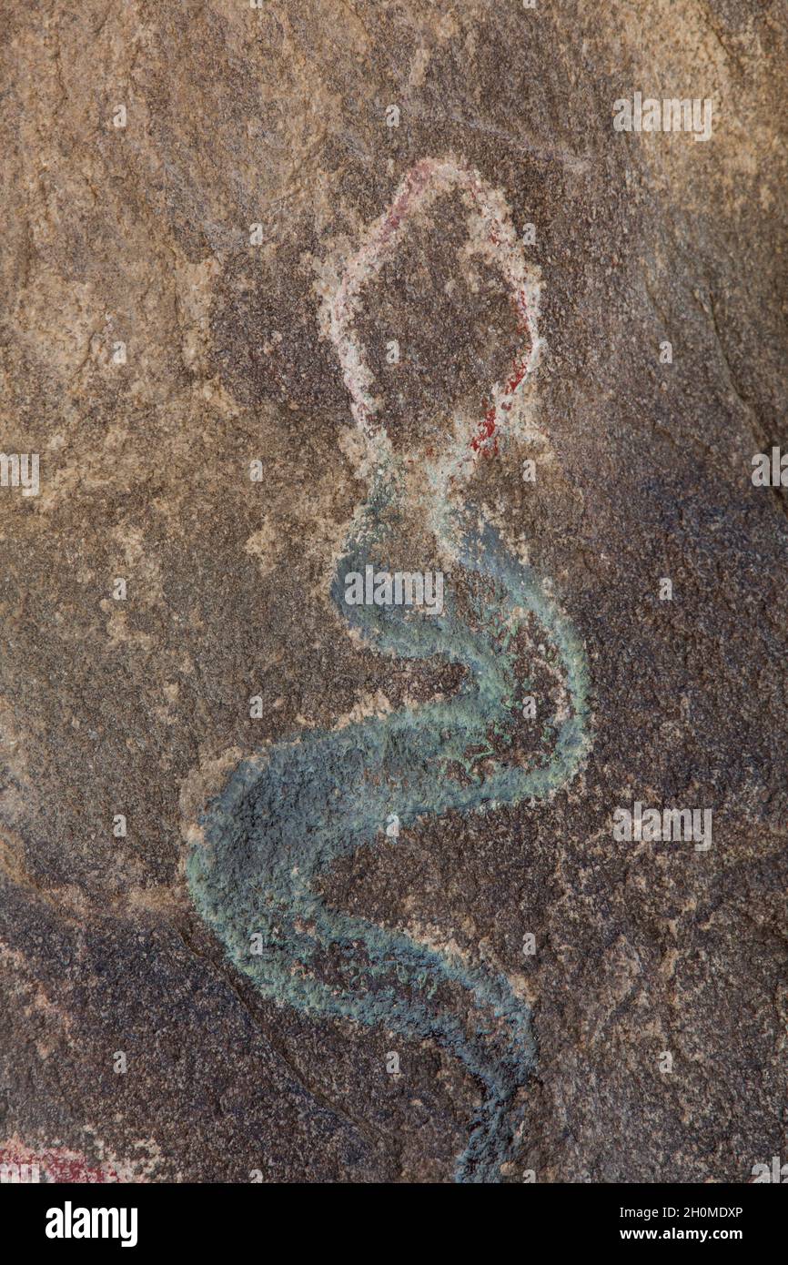 Joshua Tree National Park Native American Pictographs Stock Photo - Alamy