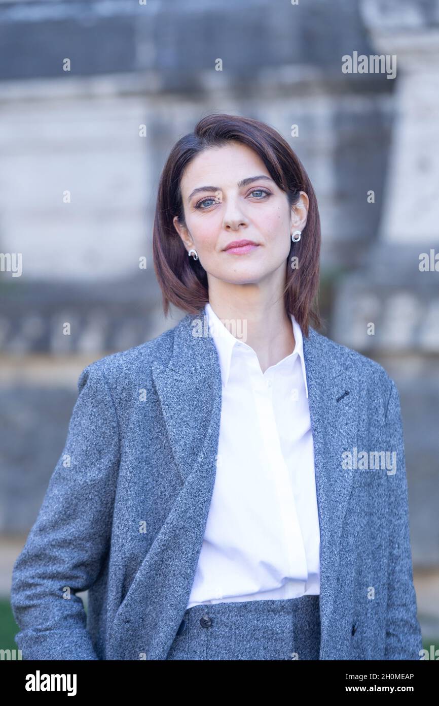 Rome, Italy. 13th Oct, 2021. Italian actress Barbara Ronchi attends the ...