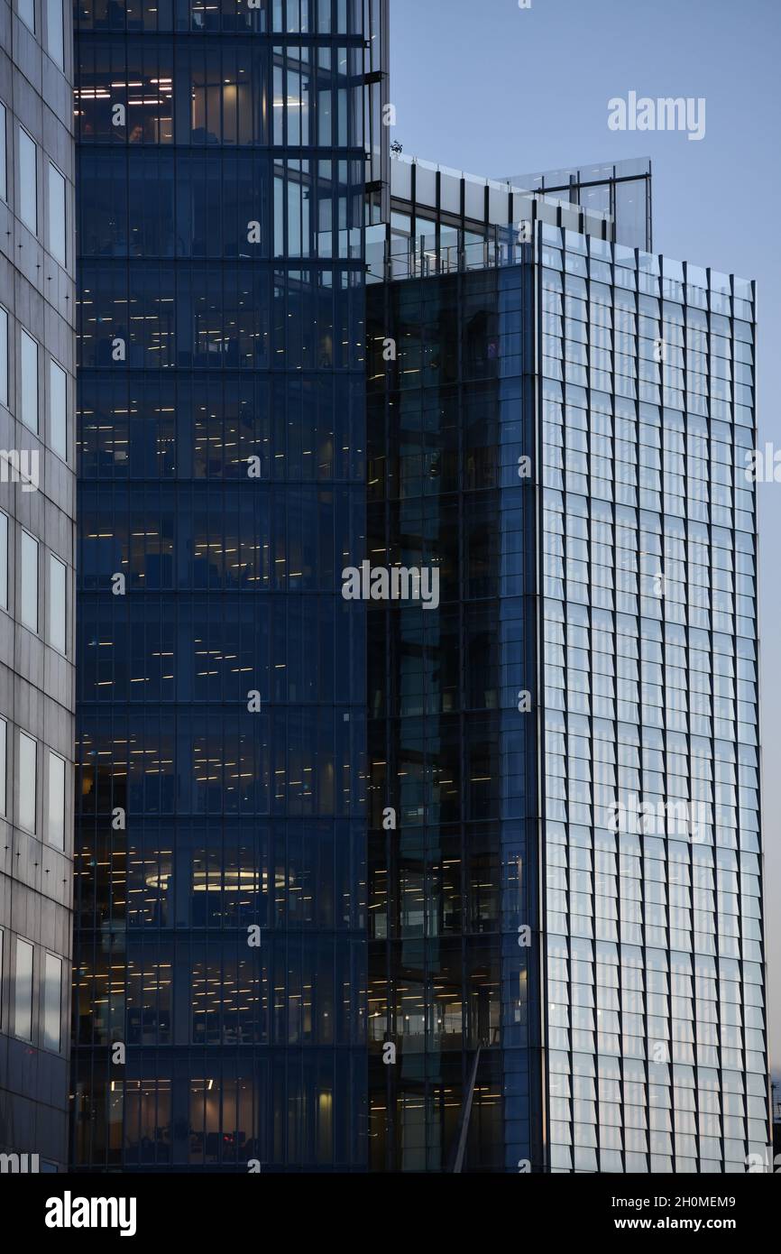 Modern glass architecture in london 2021 Stock Photo - Alamy