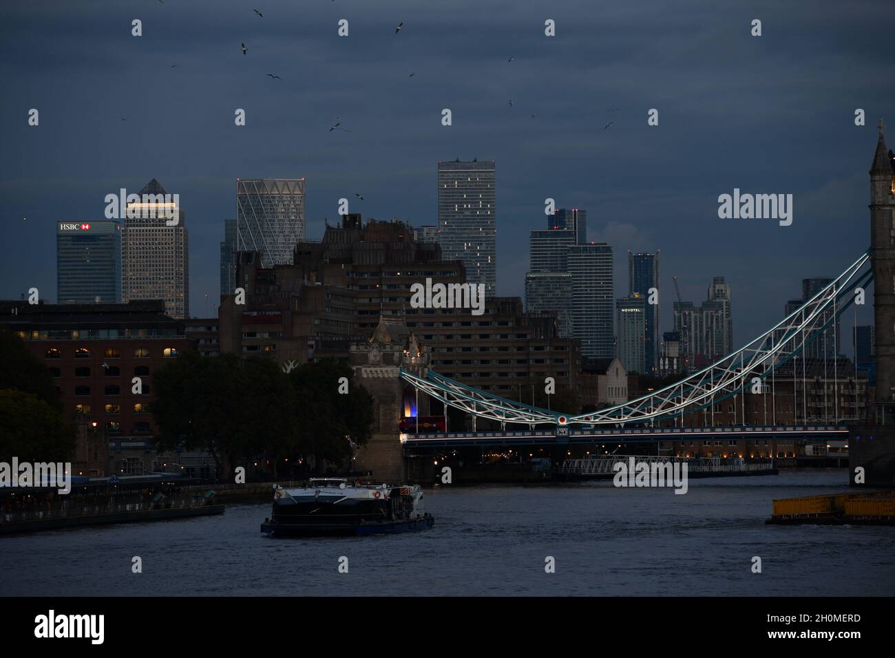 London Tower Bridge at dusk Stock Photo - Alamy