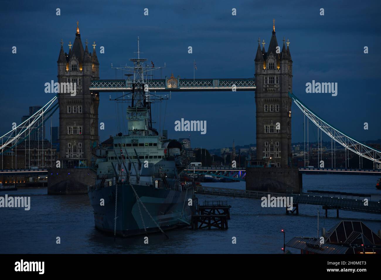 London Tower Bridge at dusk Stock Photo - Alamy