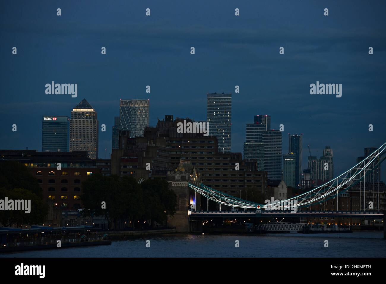 London Tower Bridge at dusk Stock Photo - Alamy