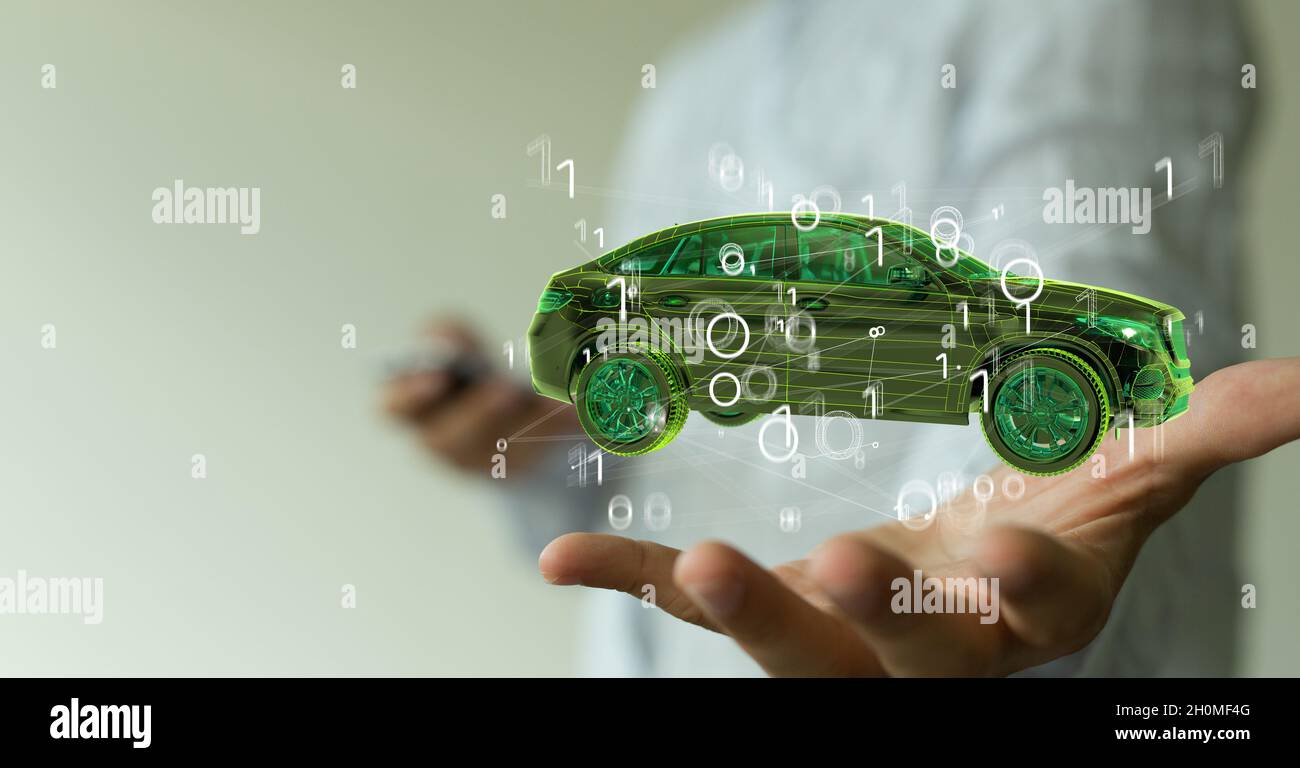 Self driving car graphic screen hi-res stock photography and images - Alamy