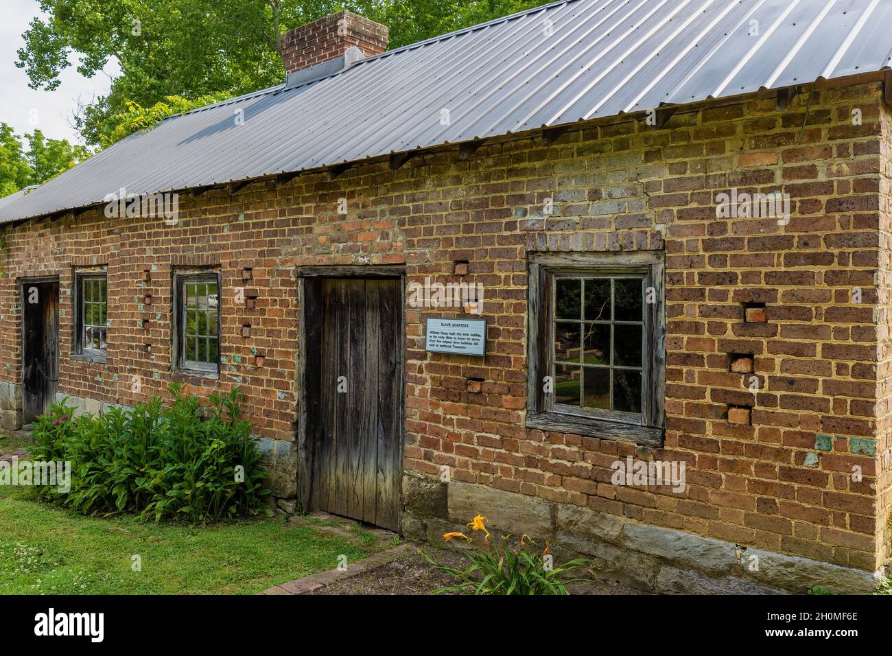 Blountville, Tennessee, USA - August 14, 2021: Slave quarters built by ...