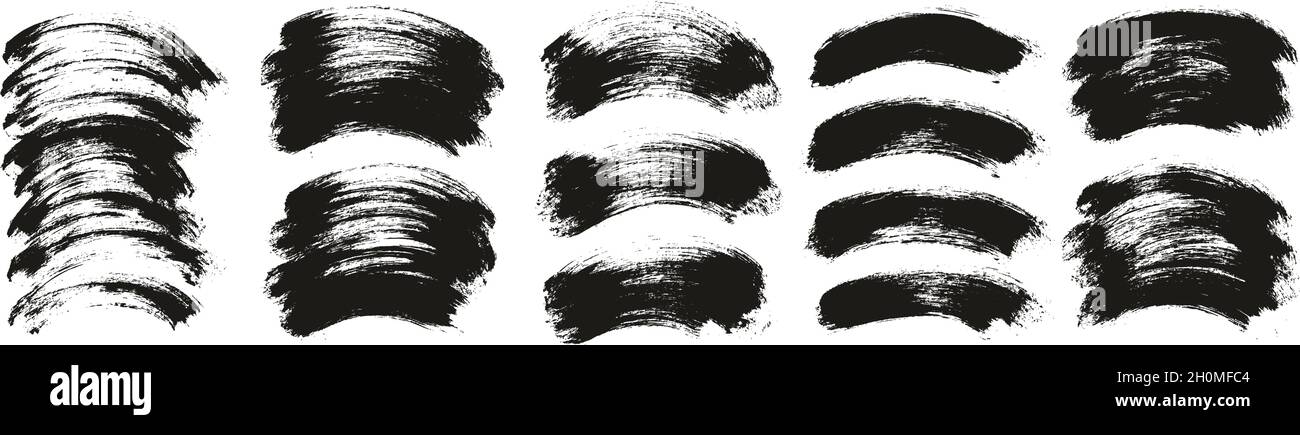 Round Brush Thick Curved Background Artist Brush High Detail Abstract ...