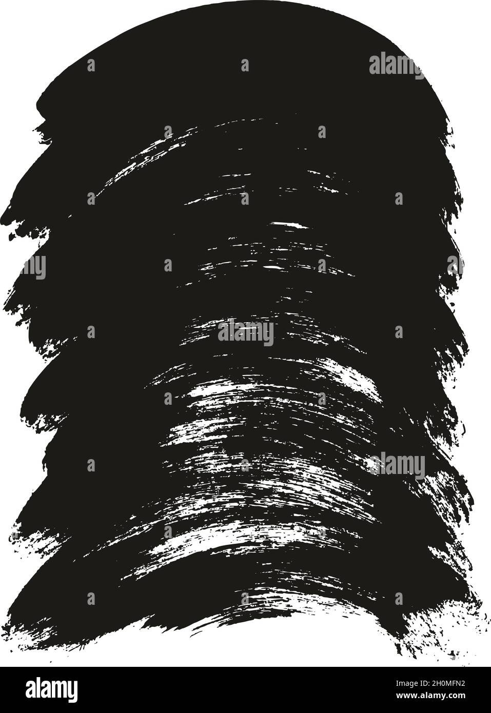 Round Brush Thick Curved Background Artist Brush High Detail Abstract ...