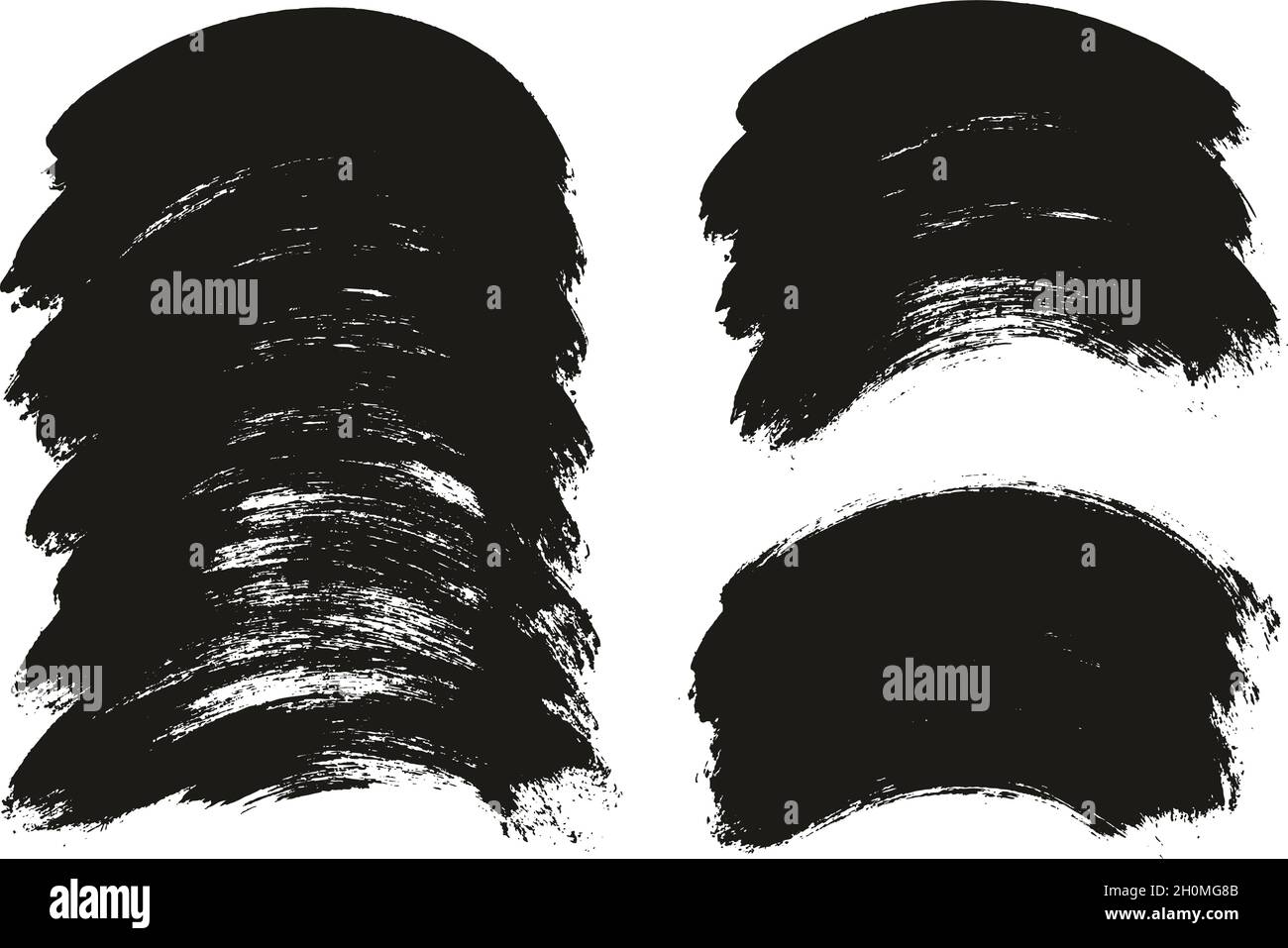 Round Brush Thick Curved Background Artist Brush High Detail Abstract ...