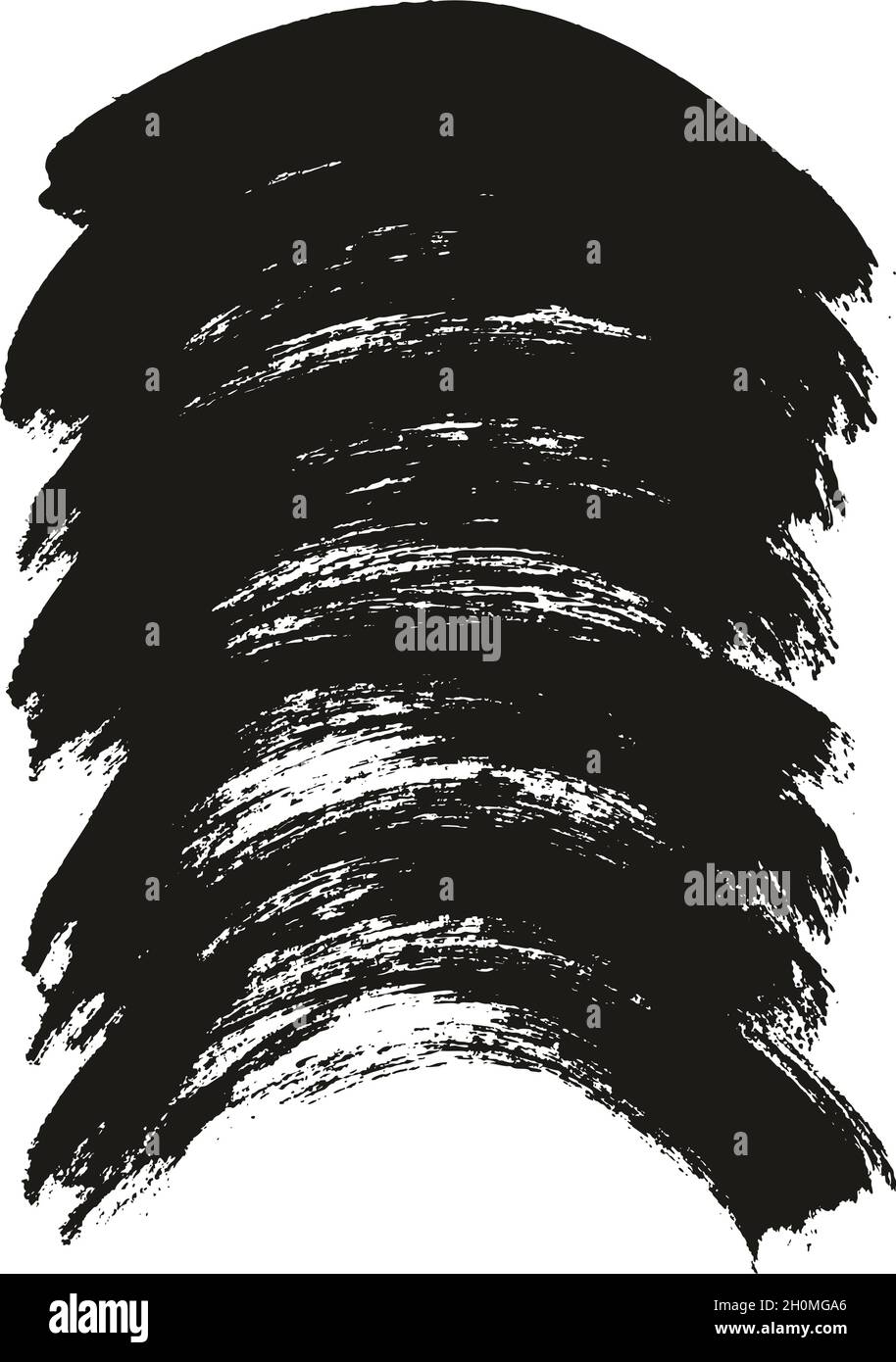 Round Brush Thick Curved Background Artist Brush High Detail Abstract ...