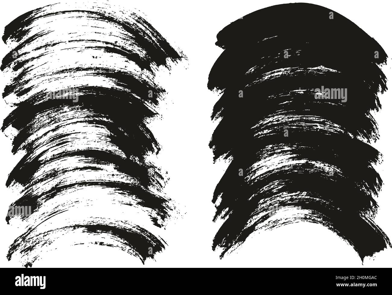 Round Brush Thick Curved Background Artist Brush High Detail Abstract ...