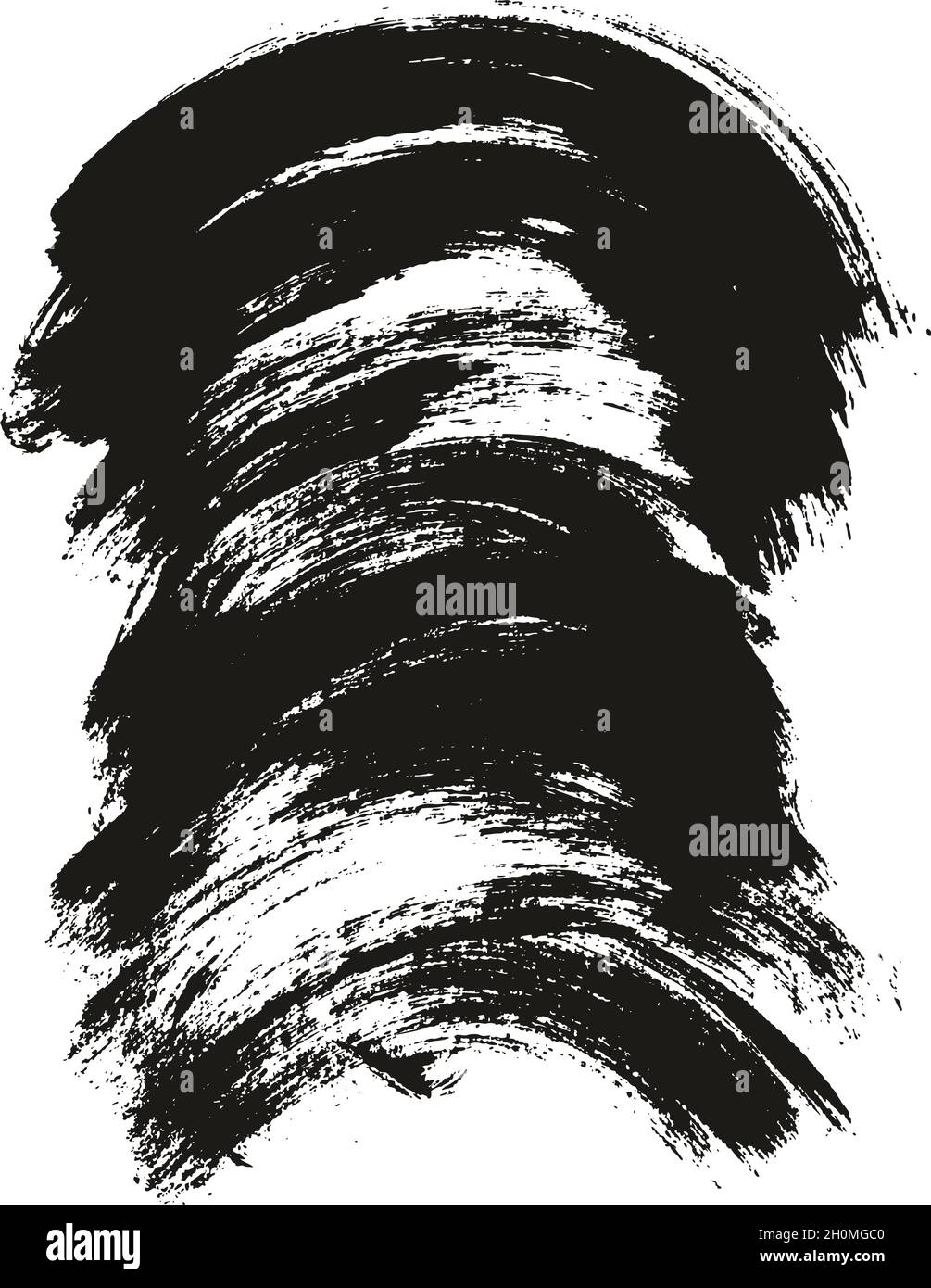 Round Brush Thick Curved Background Artist Brush High Detail Abstract ...