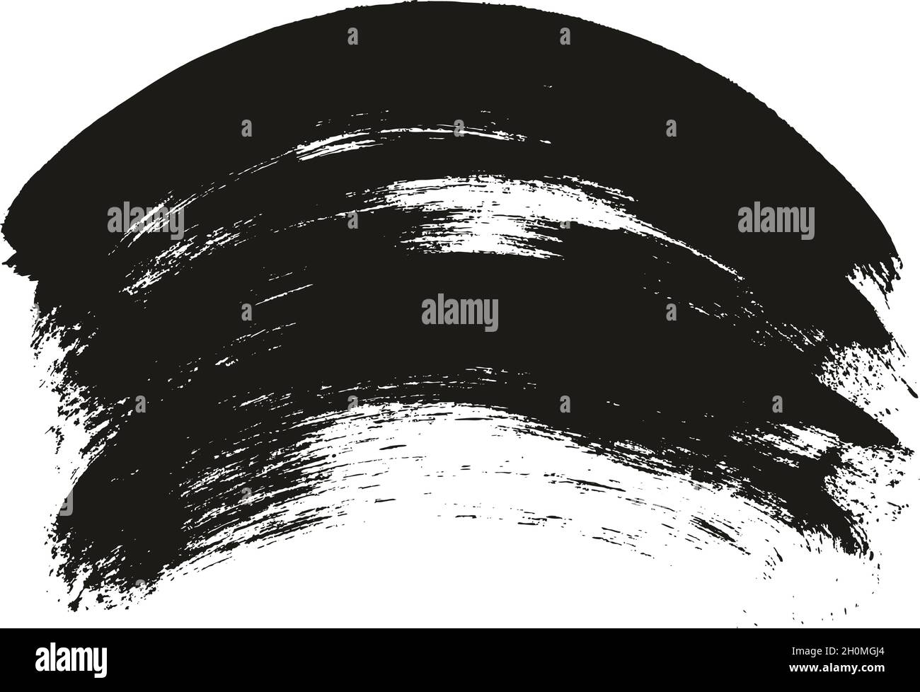Round Brush Thick Curved Background Artist Brush High Detail Abstract ...