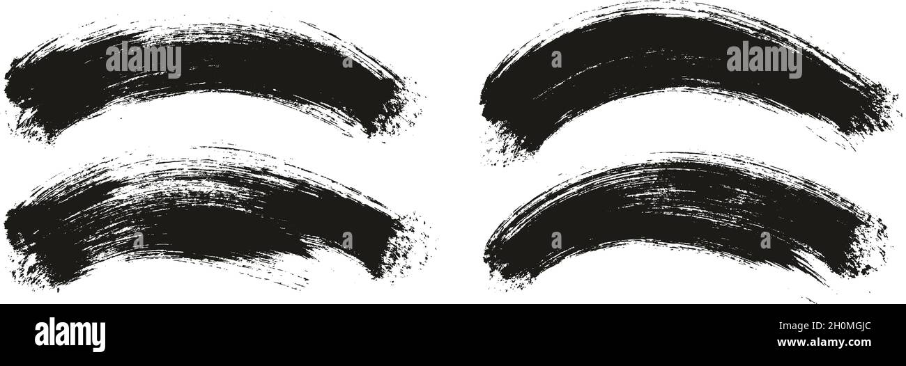 Round Brush Thick Curved Background Artist Brush High Detail Abstract ...