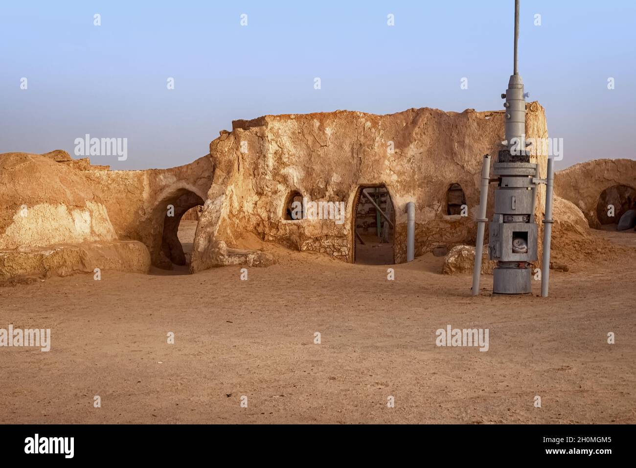 abandoned scenery of the planet Tatooine for the filming of Star Wars ...