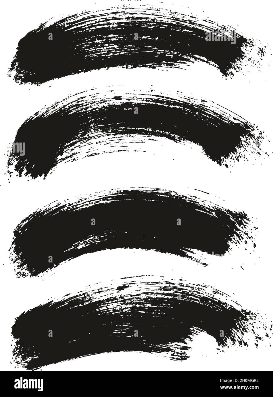 Round Brush Thick Curved Background Artist Brush High Detail Abstract ...