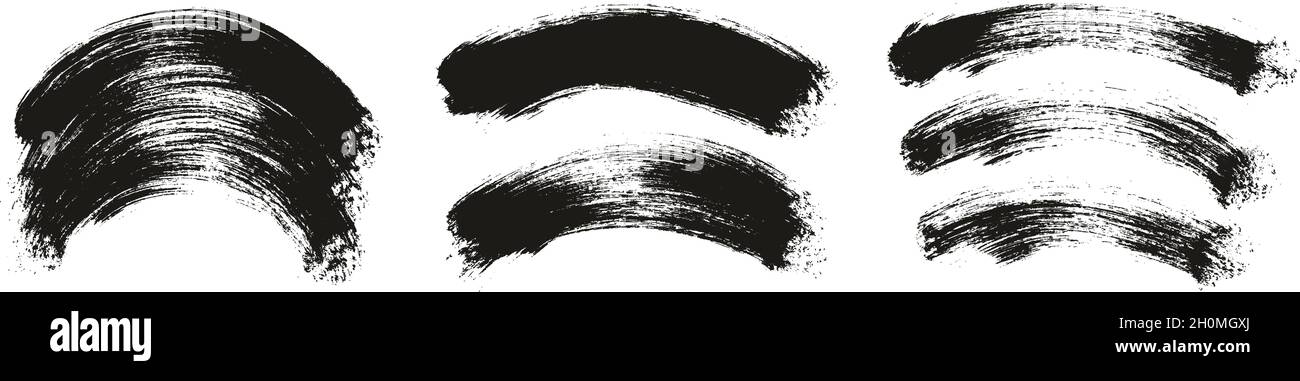 Round Brush Thick Curved Background Artist Brush High Detail Abstract ...