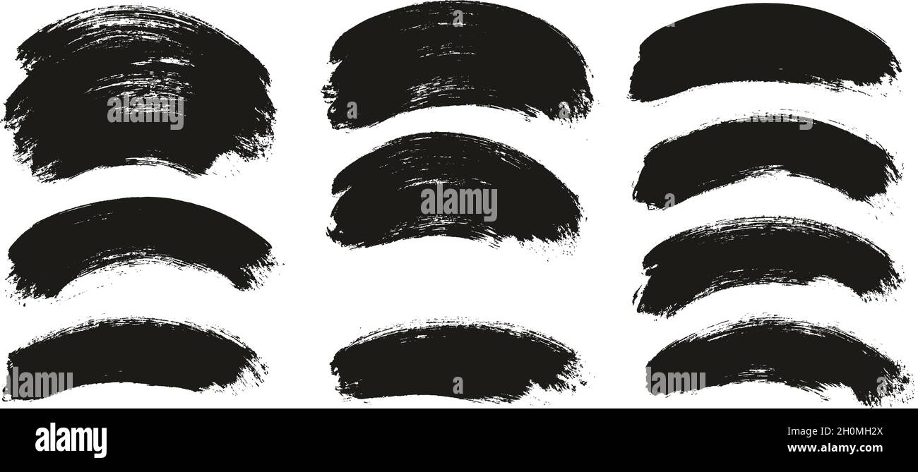 Round Brush Thick Curved Background Artist Brush High Detail Abstract ...