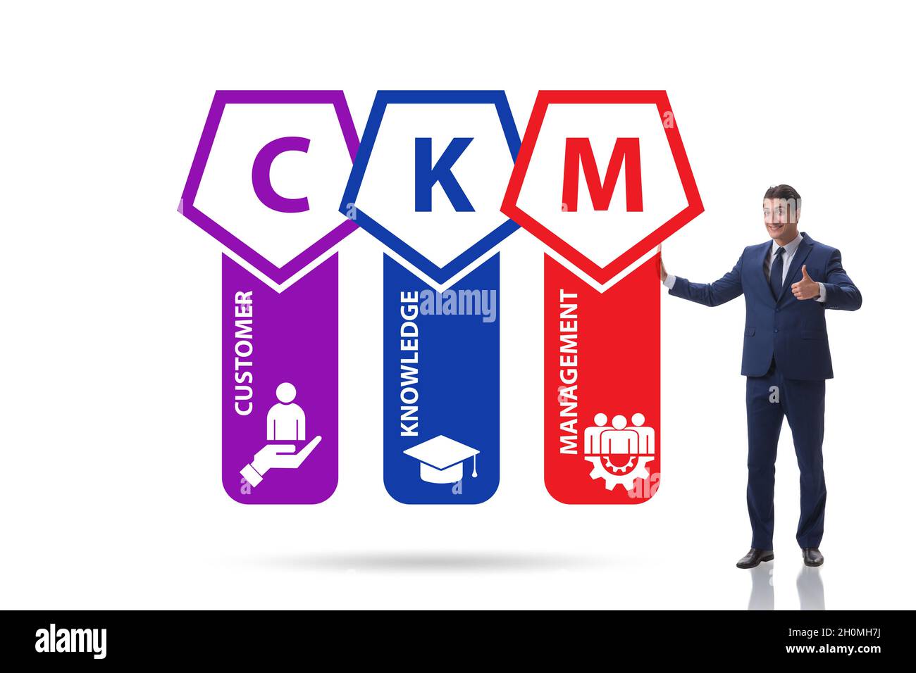 Customer knowledge management business and marketing concept Stock ...