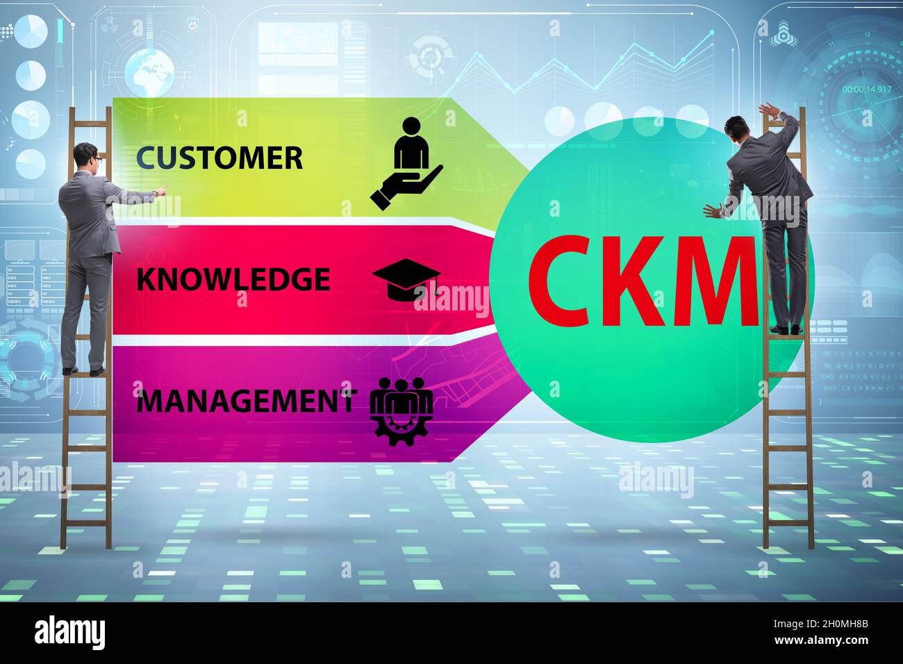 Customer knowledge management business and marketing concept Stock ...