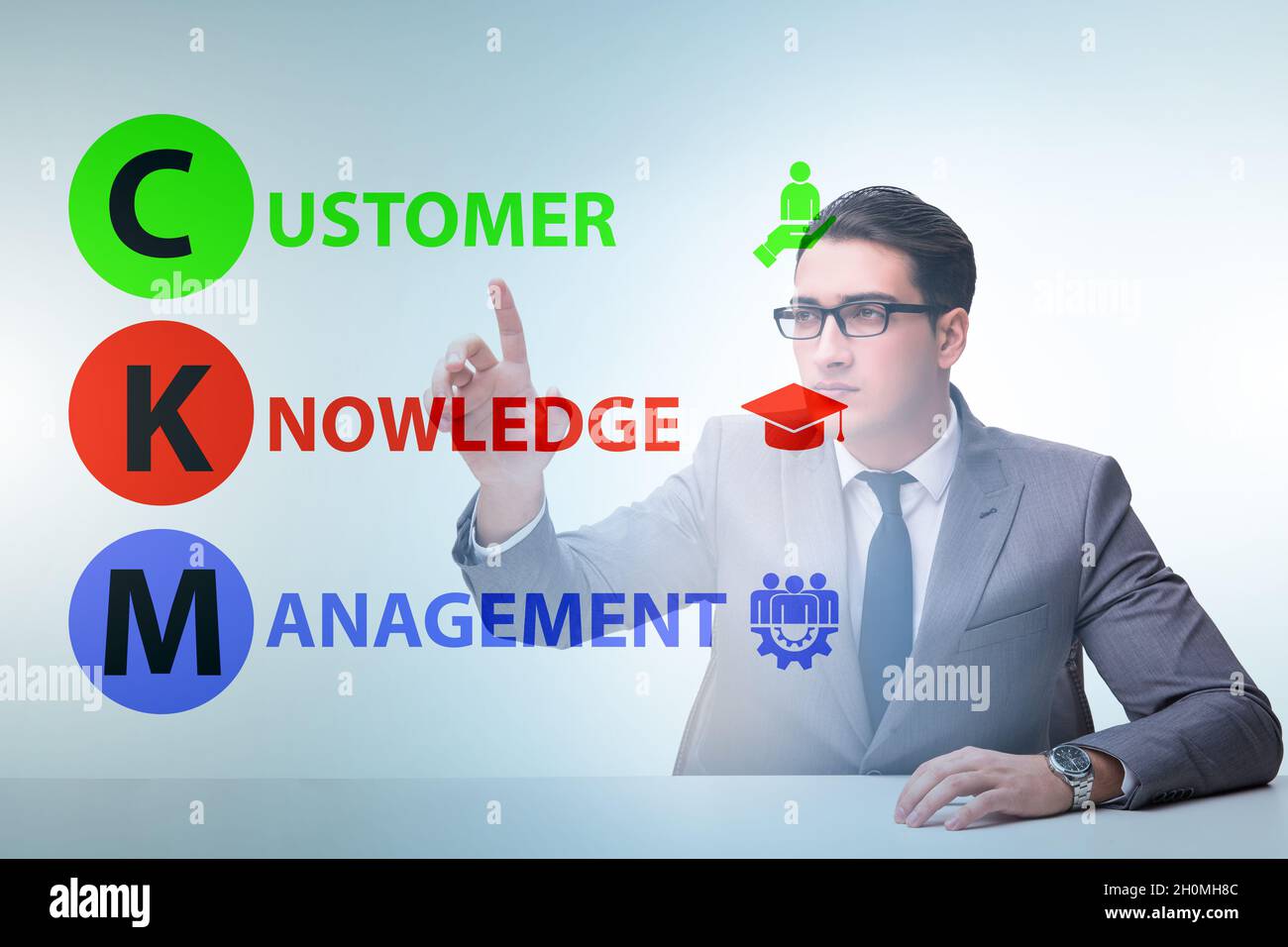 Customer knowledge management (CKM) marketing concept Stock Photo - Alamy