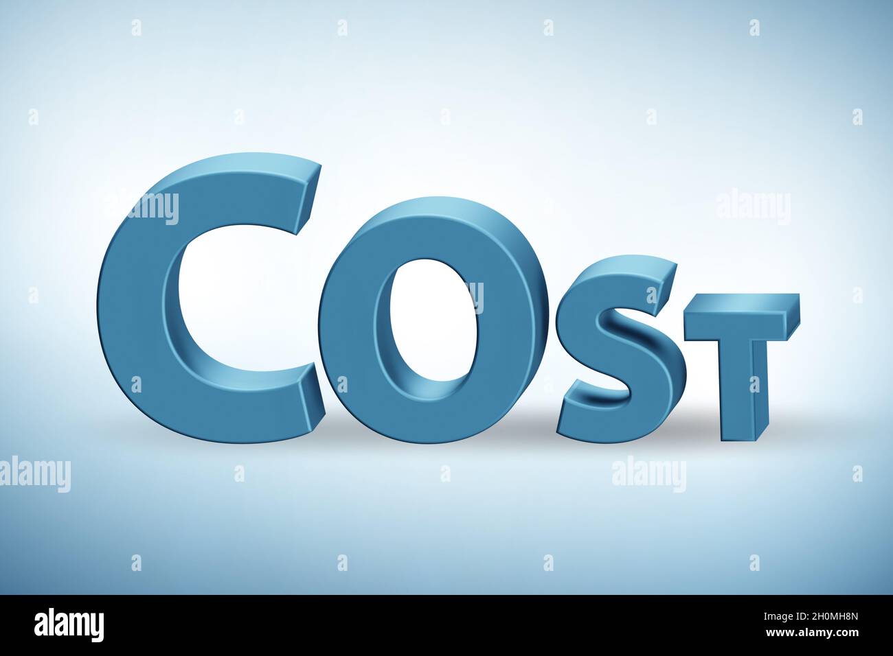 Cost optimisation concept with the falling costs Stock Photo - Alamy