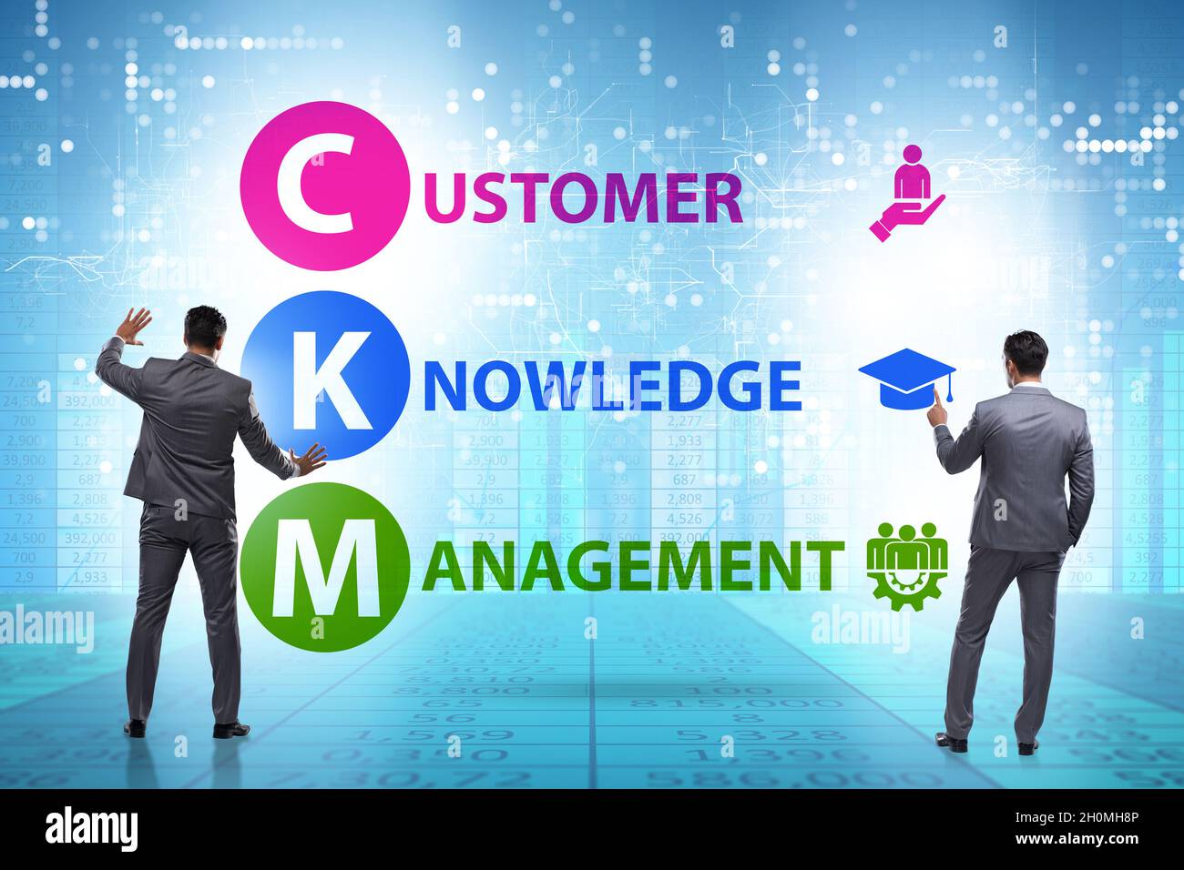 Customer knowledge management business and marketing concept Stock ...