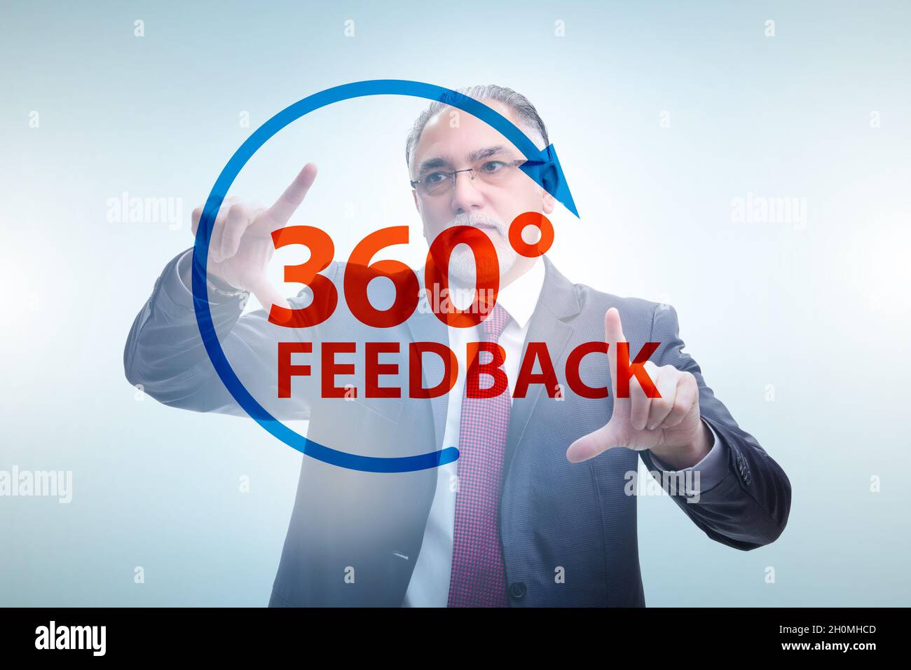 360 degree concept with the businessman Stock Photo - Alamy