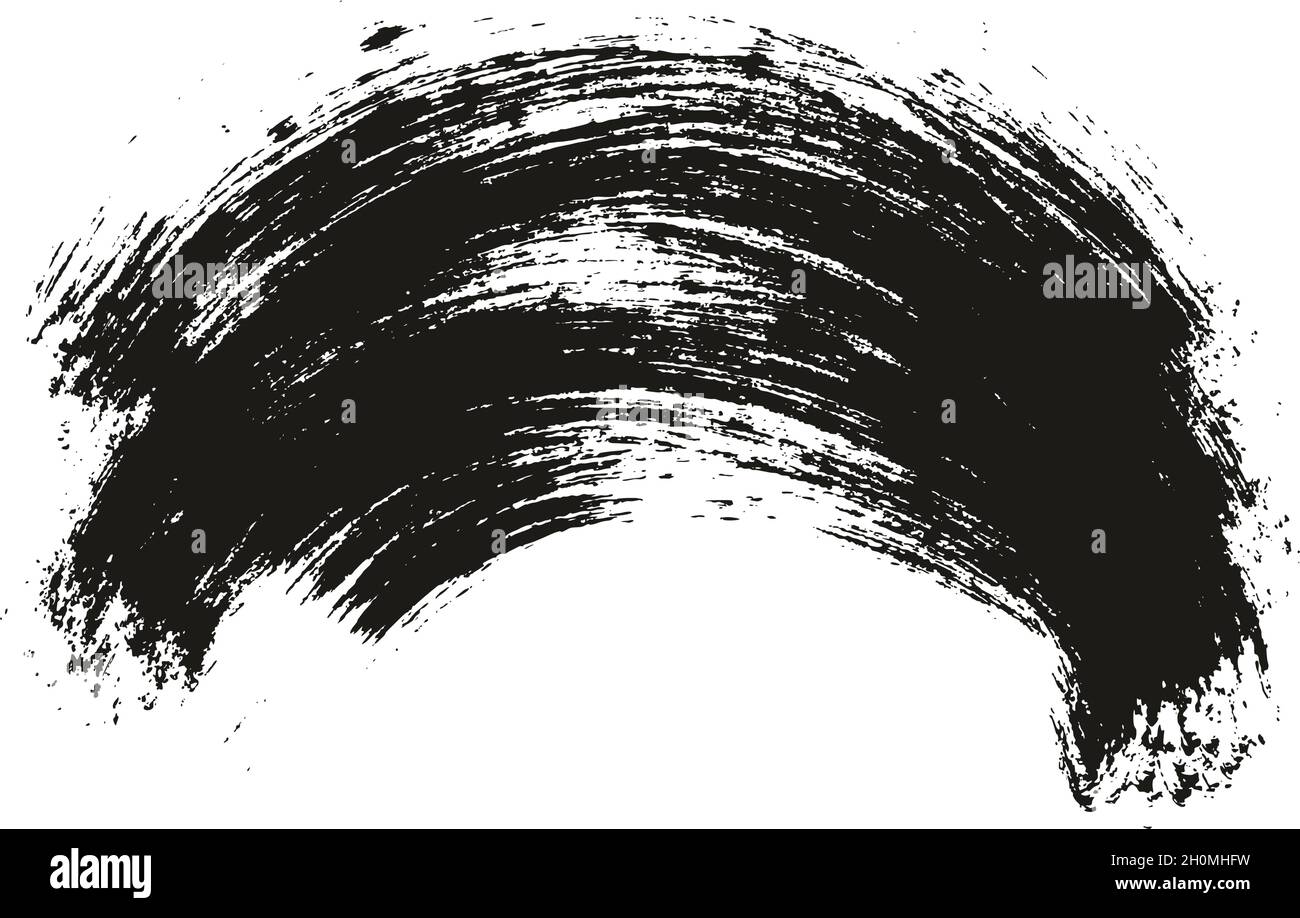 Round Brush Thick Curved Background Artist Brush High Detail Abstract ...