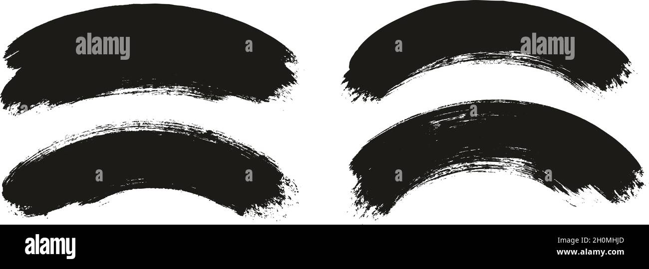 Round Brush Thick Curved Background Artist Brush High Detail Abstract ...