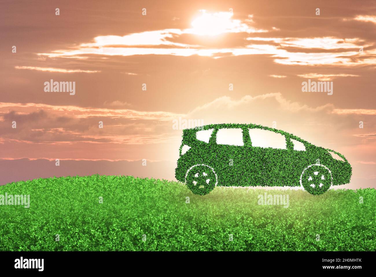 Concept of the ecological electric car Stock Photo - Alamy