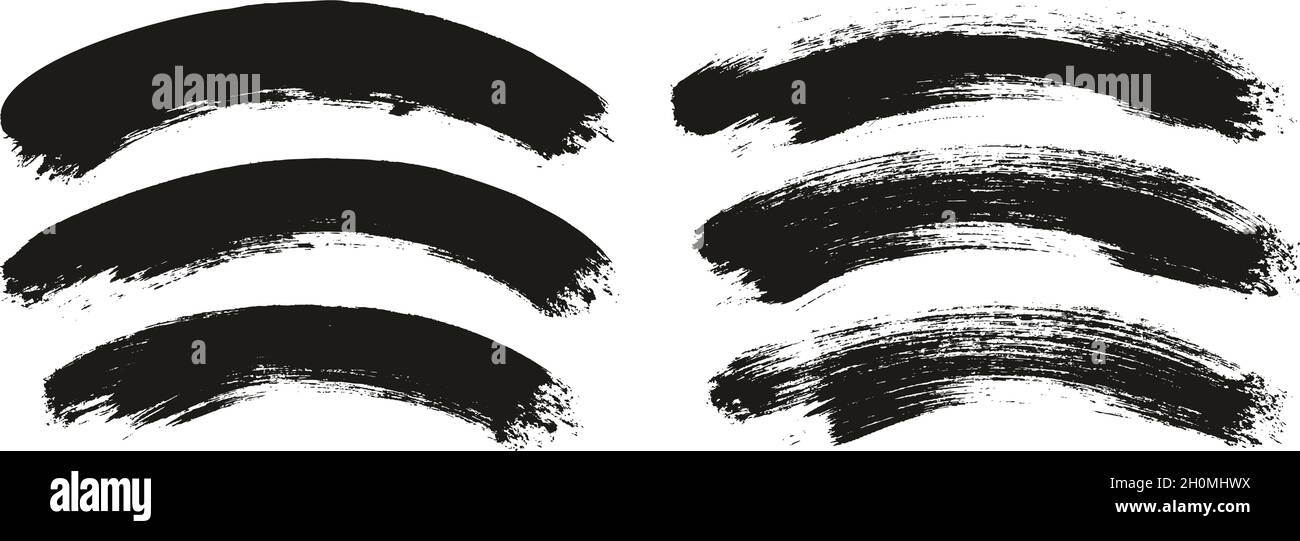 Round Brush Thick Curved Background Artist Brush High Detail Abstract ...