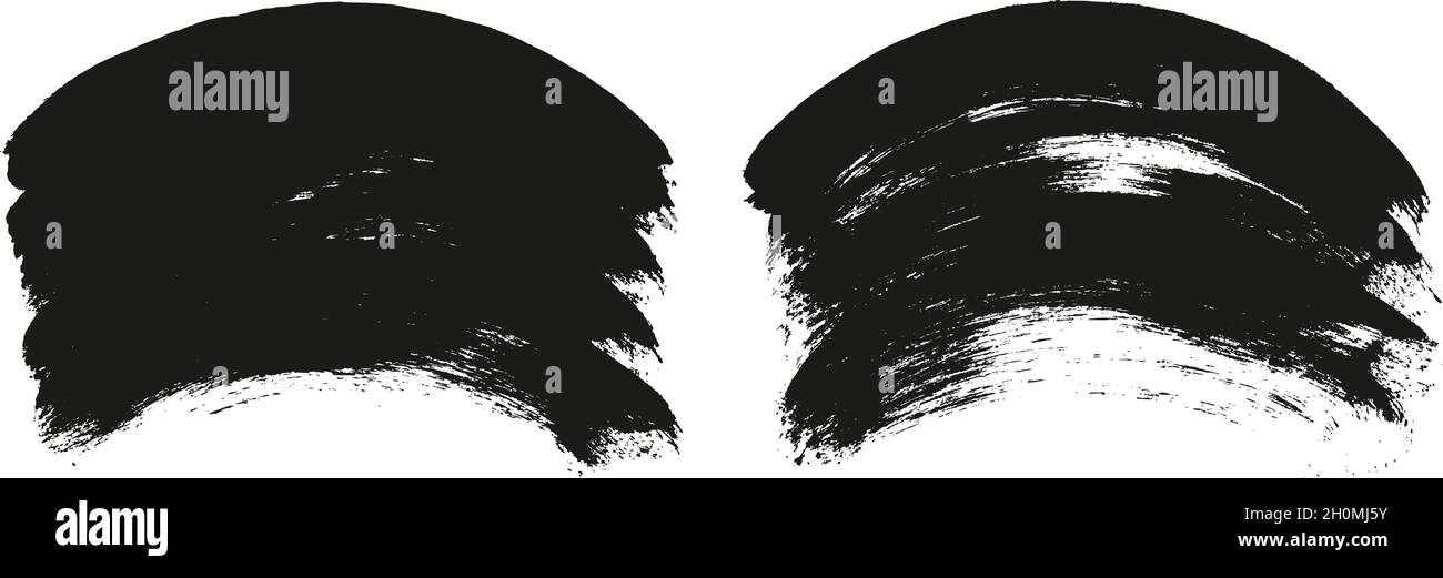 Round Brush Thick Curved Background Artist Brush High Detail Abstract ...