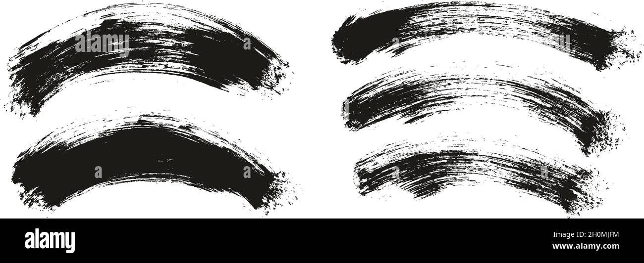 Round Brush Thick Curved Background Artist Brush High Detail Abstract ...