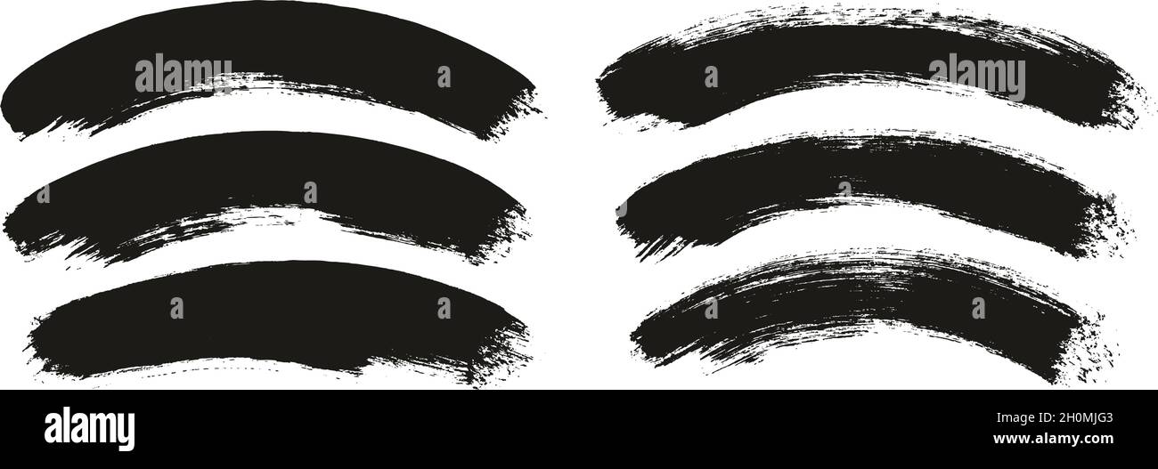 Round Brush Thick Curved Background Artist Brush High Detail Abstract ...