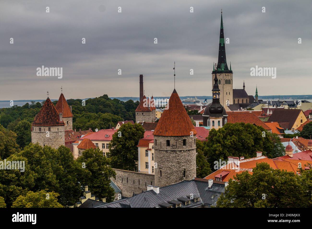 Aerial view of tallinn hi-res stock photography and images - Alamy