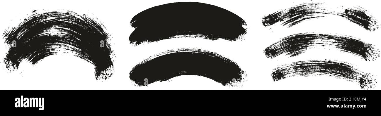 Round Brush Thick Curved Background Artist Brush High Detail Abstract ...