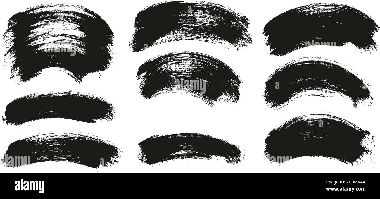 Round Brush Thick Curved Background Artist Brush High Detail Abstract ...