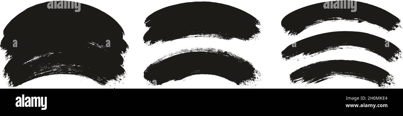 Round Brush Thick Curved Background Artist Brush High Detail Abstract ...