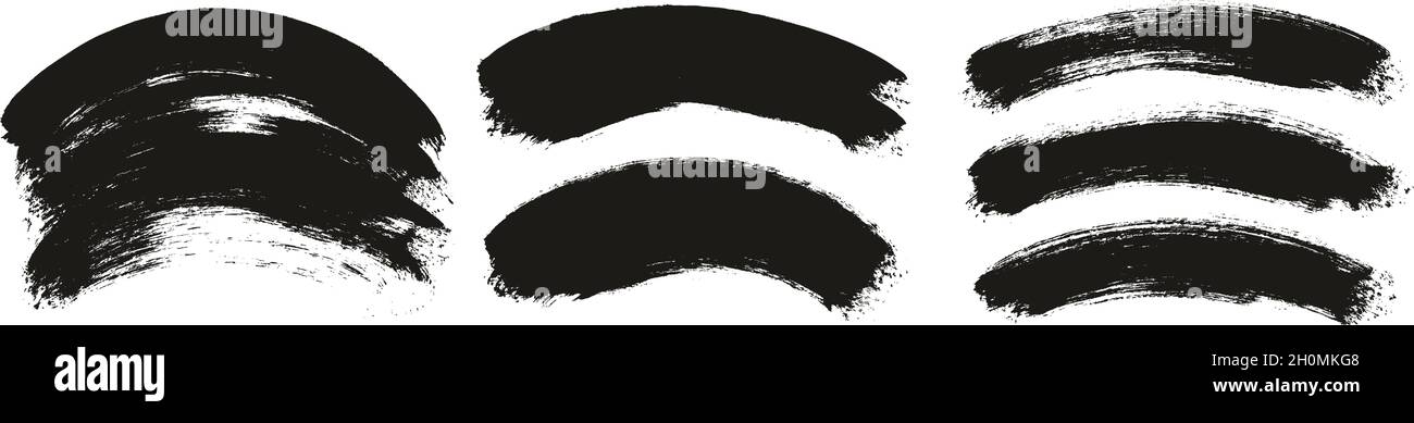 Round Brush Thick Curved Background Artist Brush High Detail Abstract ...