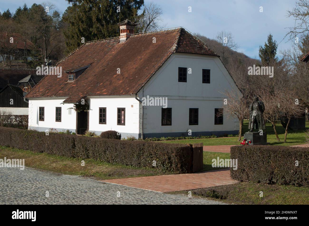 Born house of Yugoslav leader Marshal Josip Broz Tito in old village ...