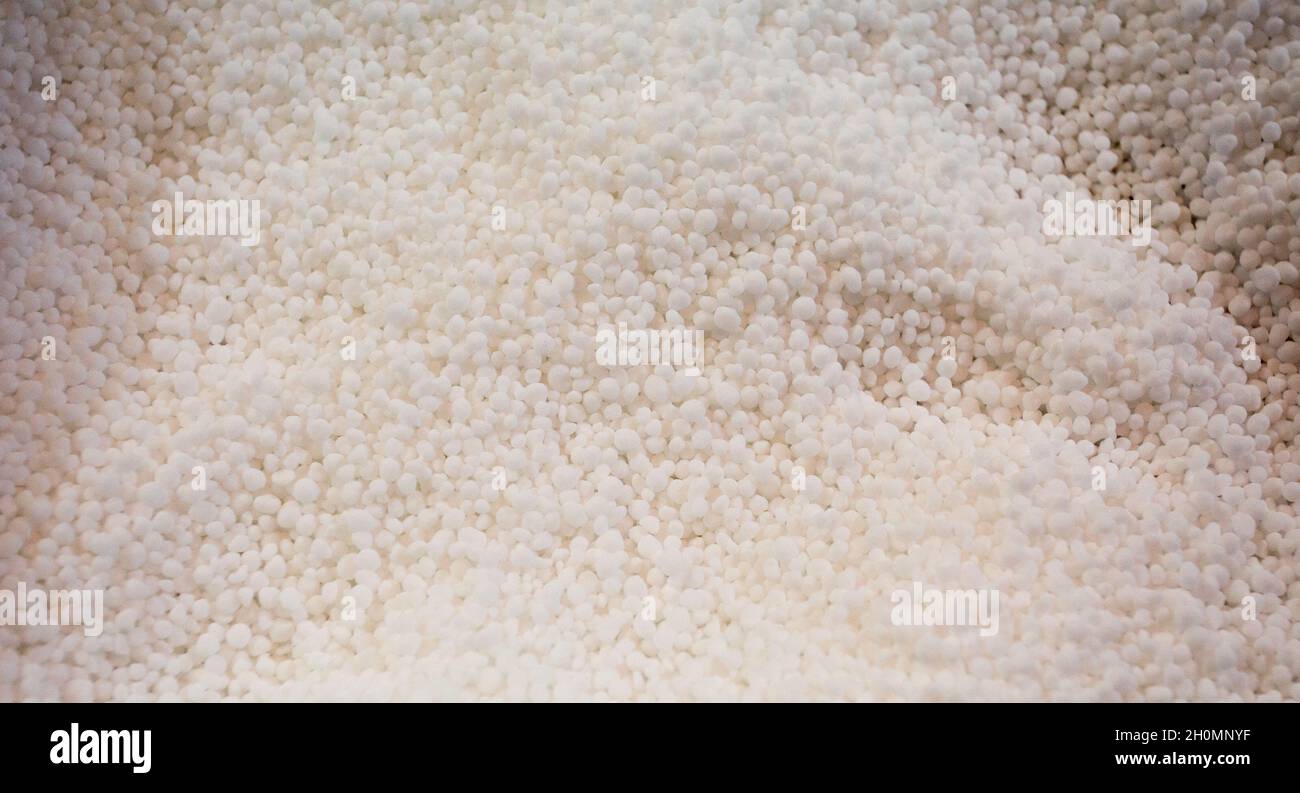 Mineral fertilizer balls for soil used in industry as background Stock ...