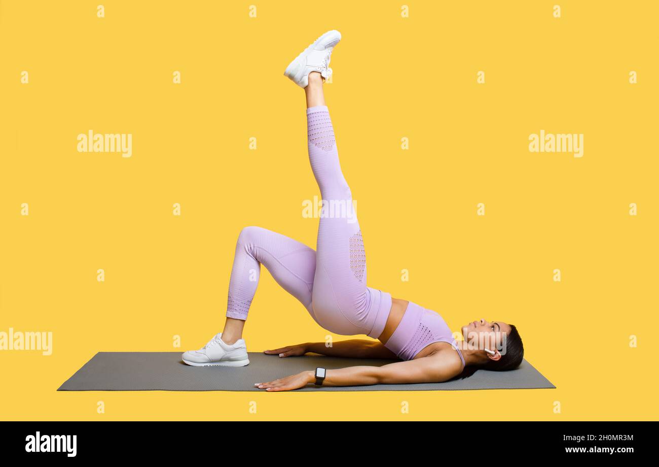 Side lying leg raise hi-res stock photography and images - Alamy