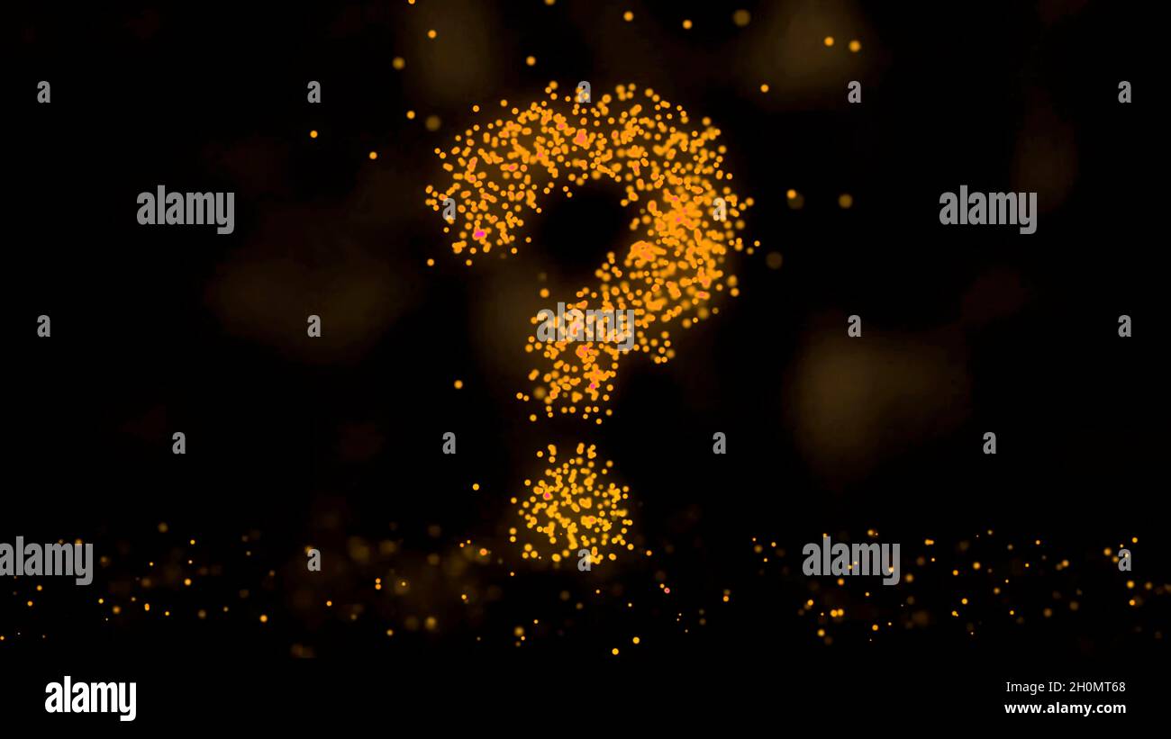 Animation of plexus network from question symbol on colorful background ...