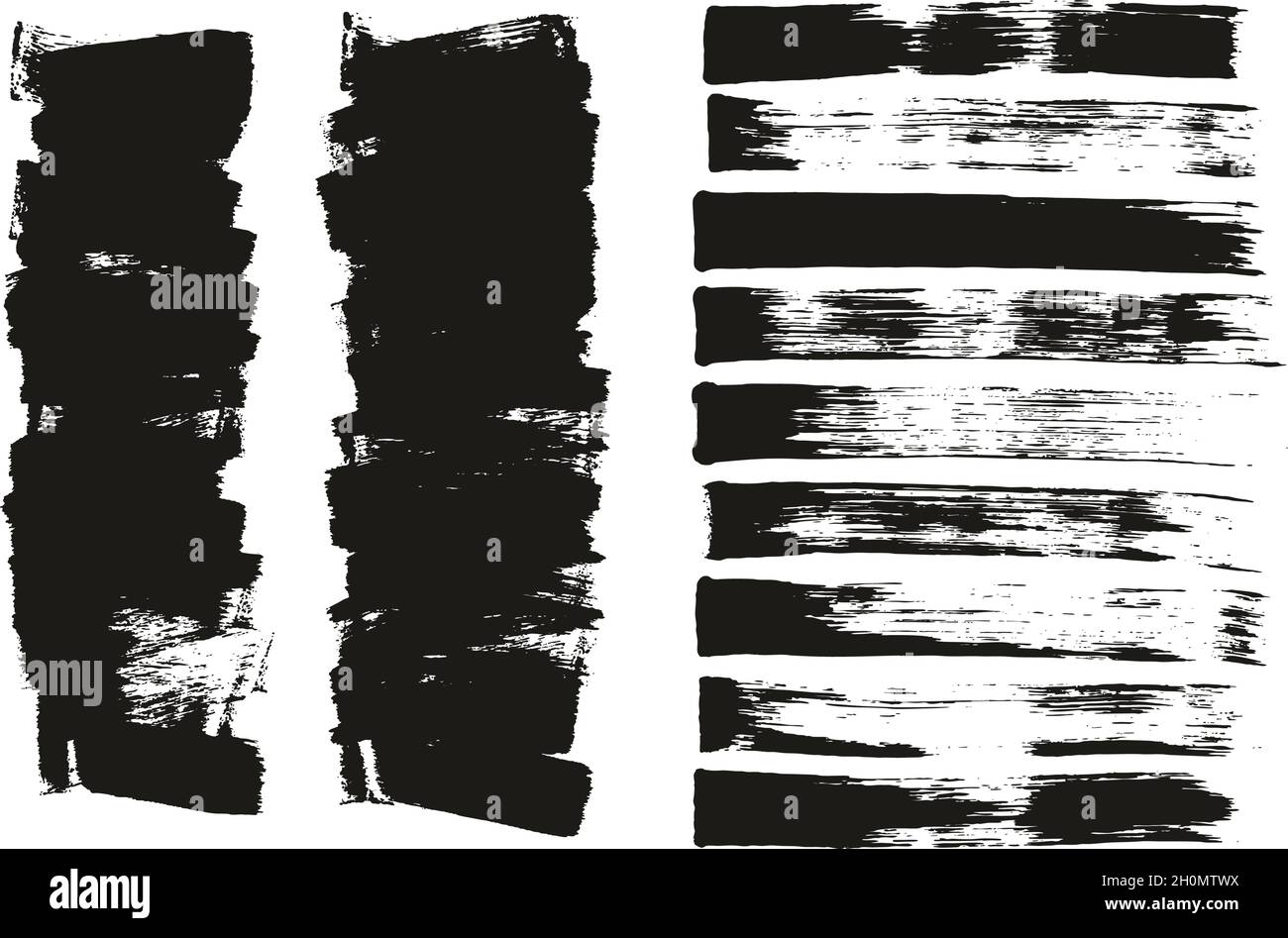 Flat Sponge Thin Artist Brush Short Background & Straight Lines Mix ...