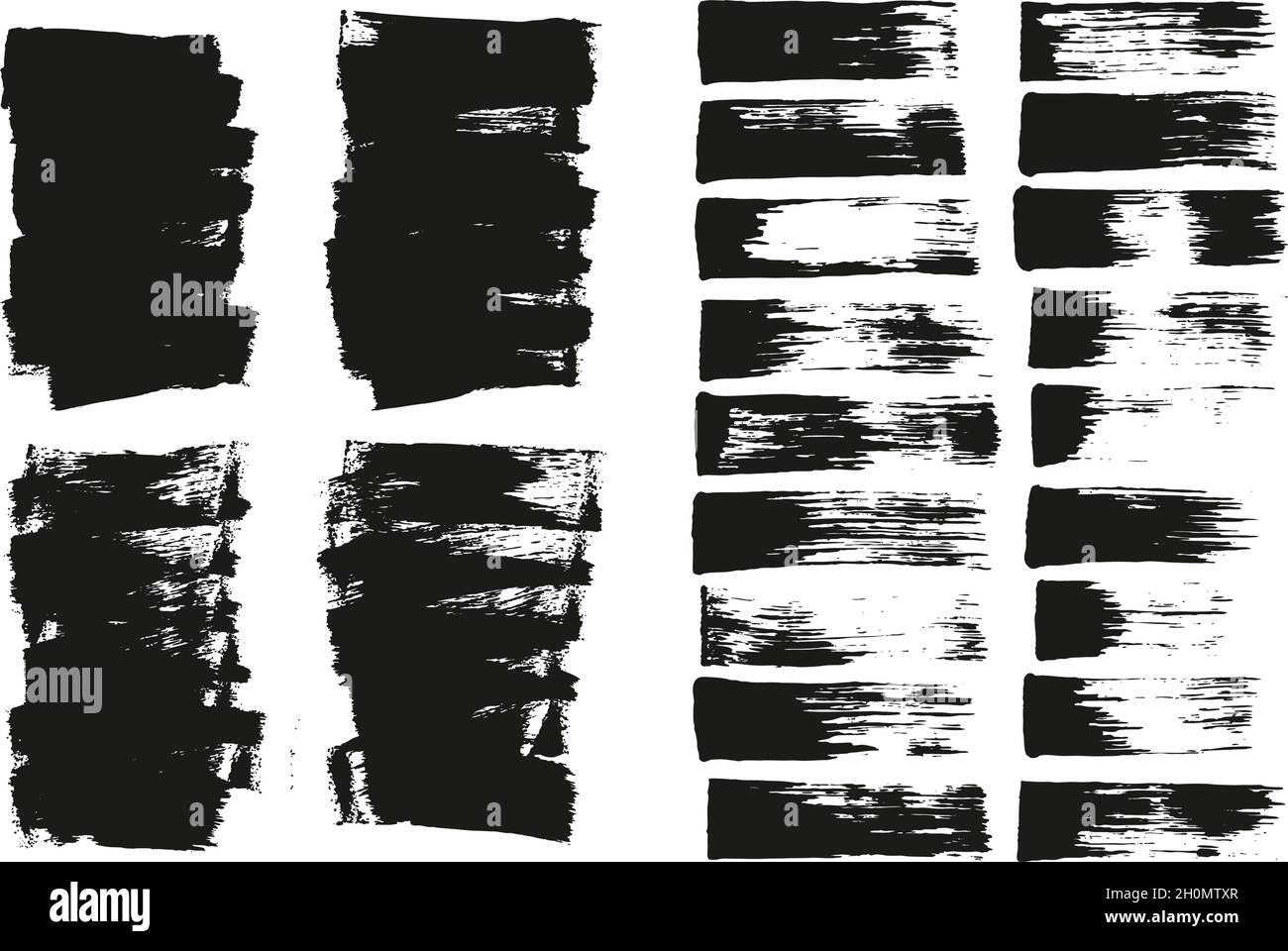 Flat Sponge Thin Artist Brush Short Background & Straight Lines Mix ...