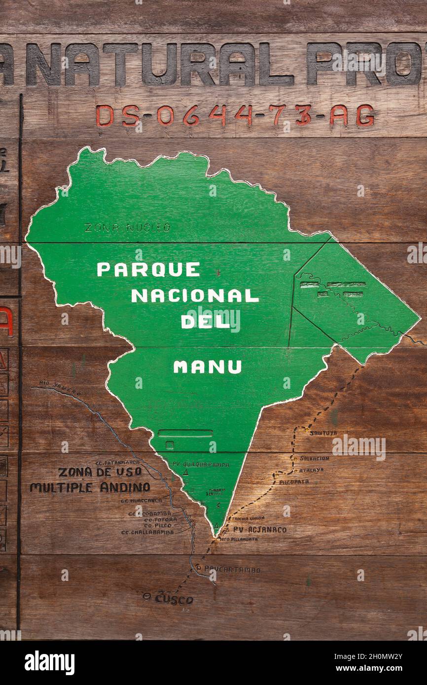 Peru cloud forest map hi-res stock photography and images - Alamy